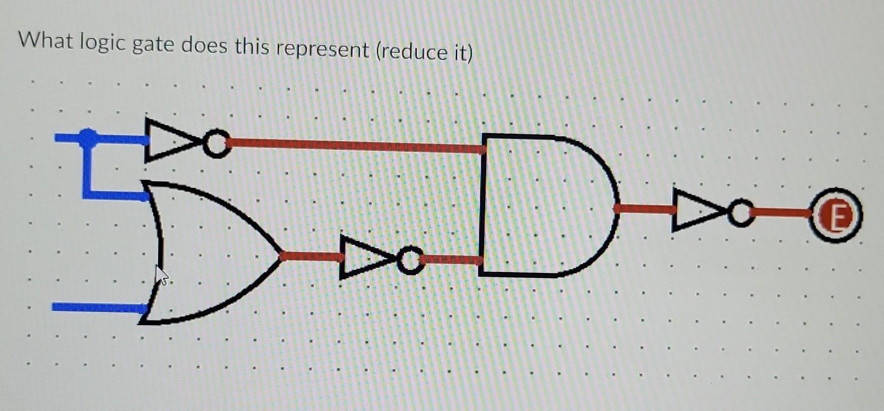Solved What logic gate does this represent (reduce it) | Chegg.com