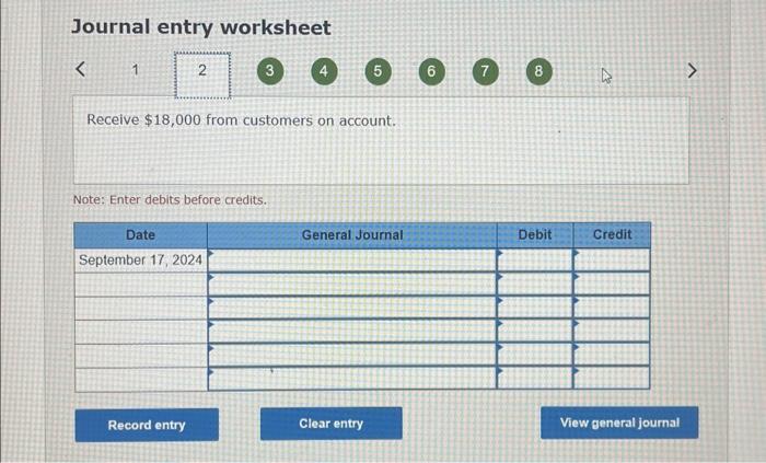 Solved Journal entry worksheet 1 5 6 7 8 Estimate that 40% | Chegg.com