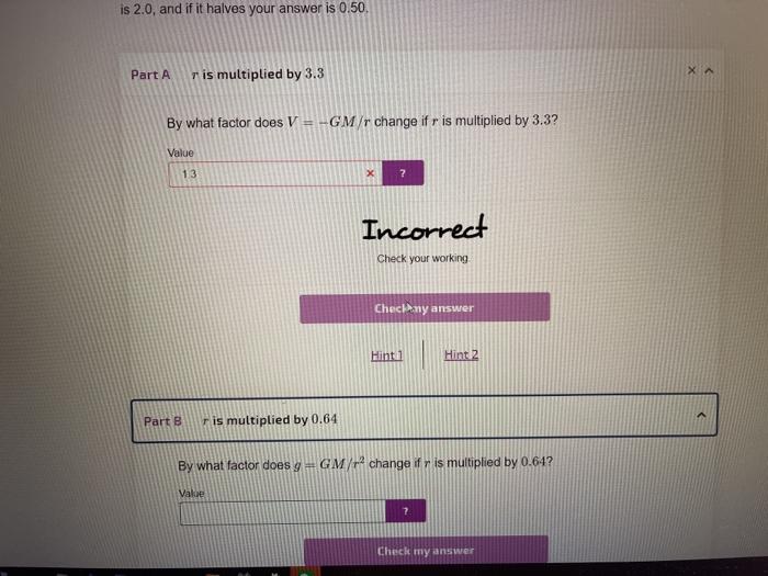 Solved You will be penalized for an inappropriate number of | Chegg.com