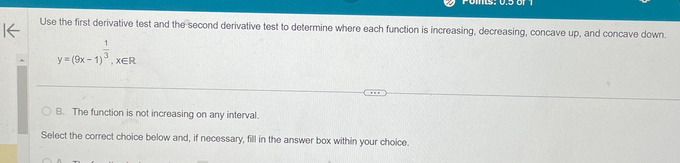 Solved Use The First Derivative Test And The Second