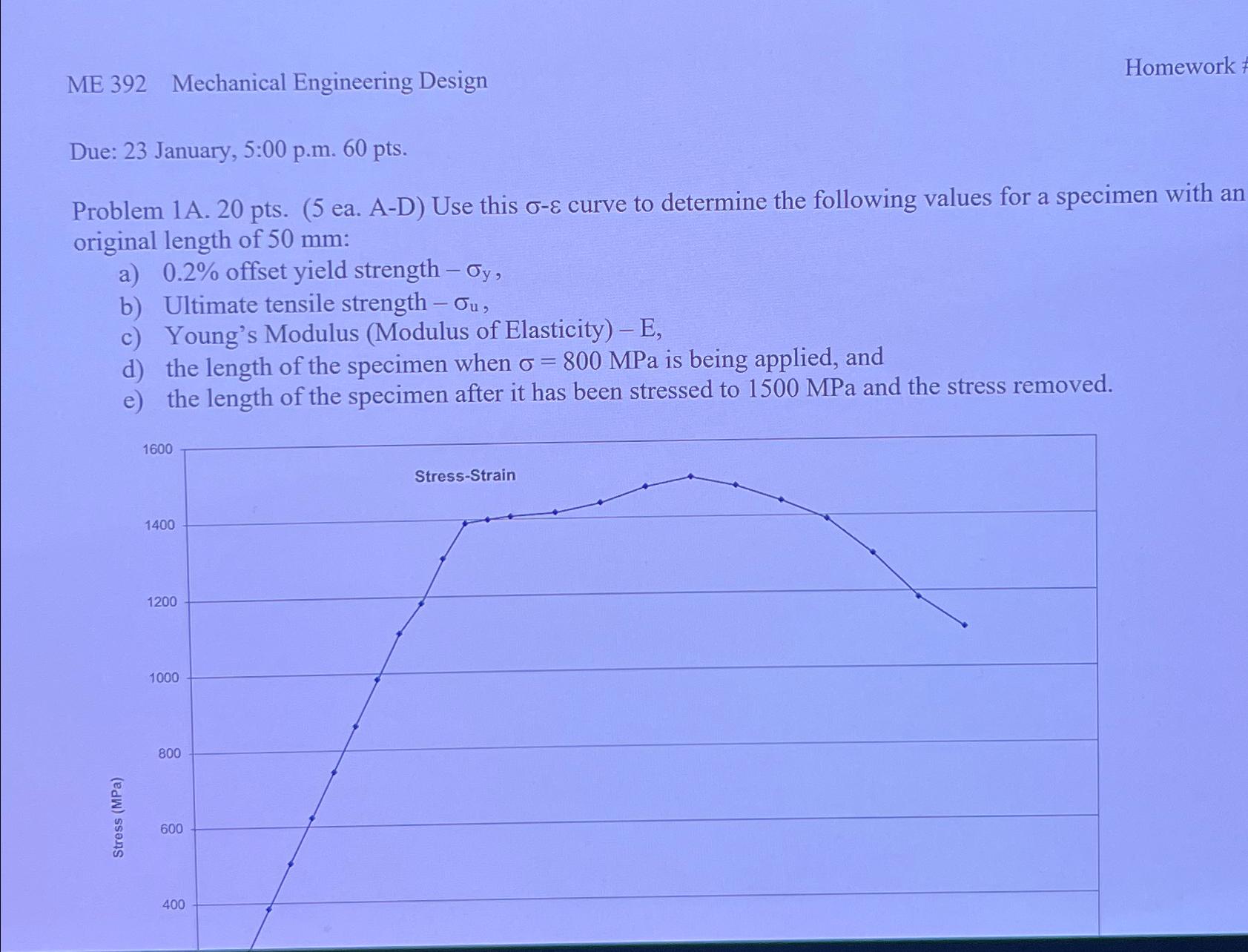ME 392 Mechanical Engineering | Chegg.com