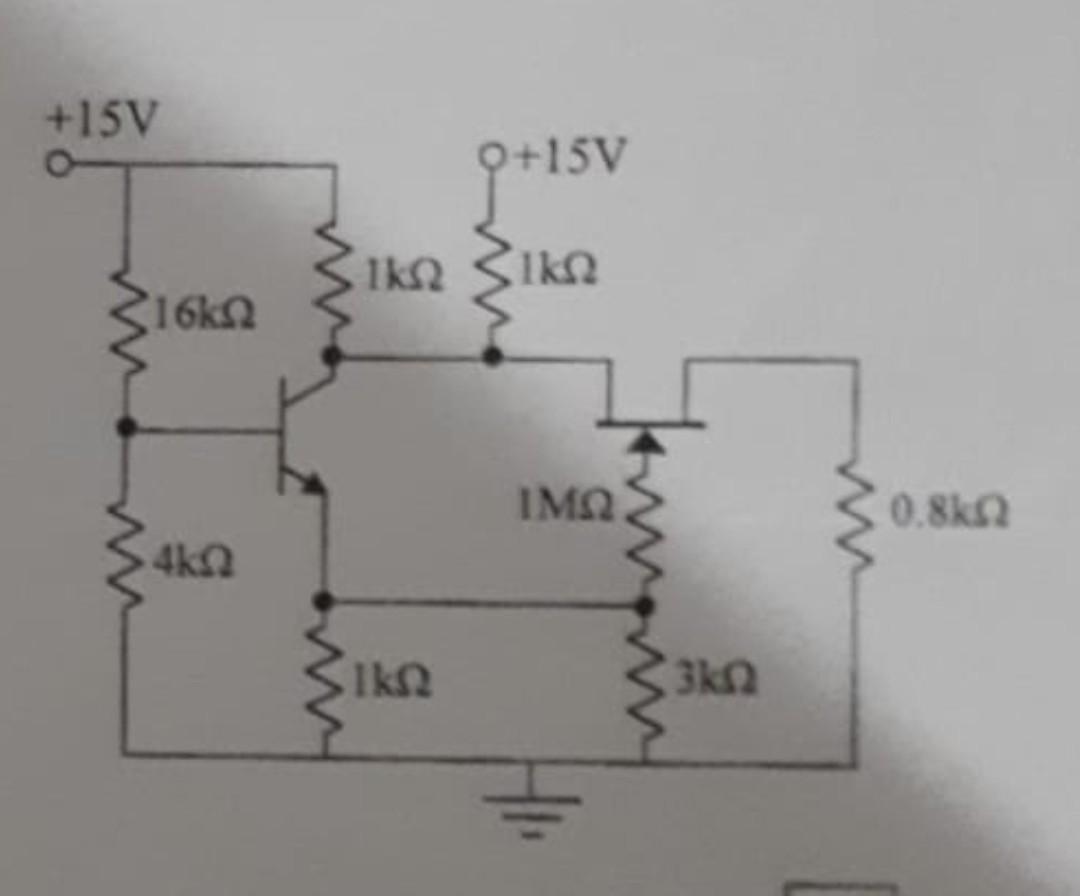 In the circuit given in the figure; For transistor: | Chegg.com