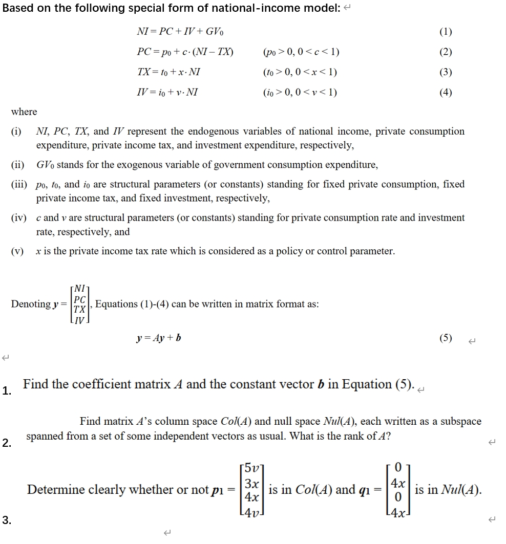 Solved Based on the following special form of | Chegg.com