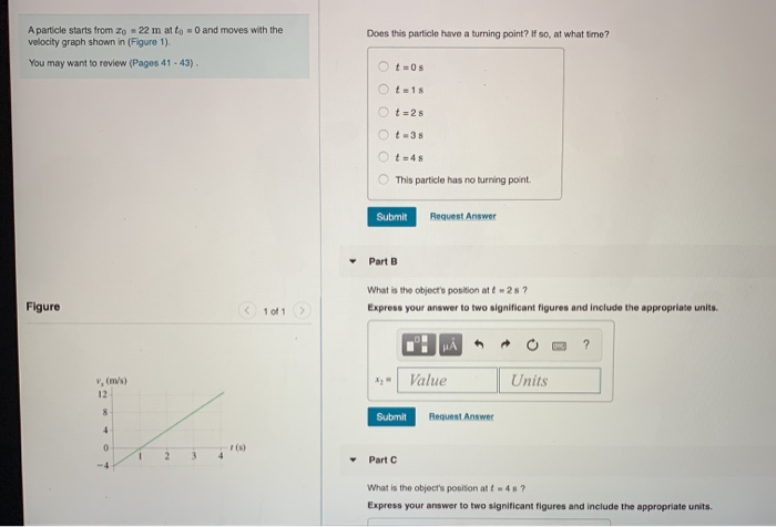 Solved Does this particle have a turning point? If so, at | Chegg.com