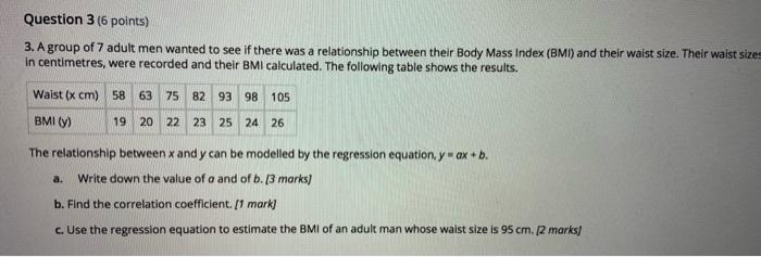 Solved Question 3 6 Points 3 A Group Of 7 Adult Men 
