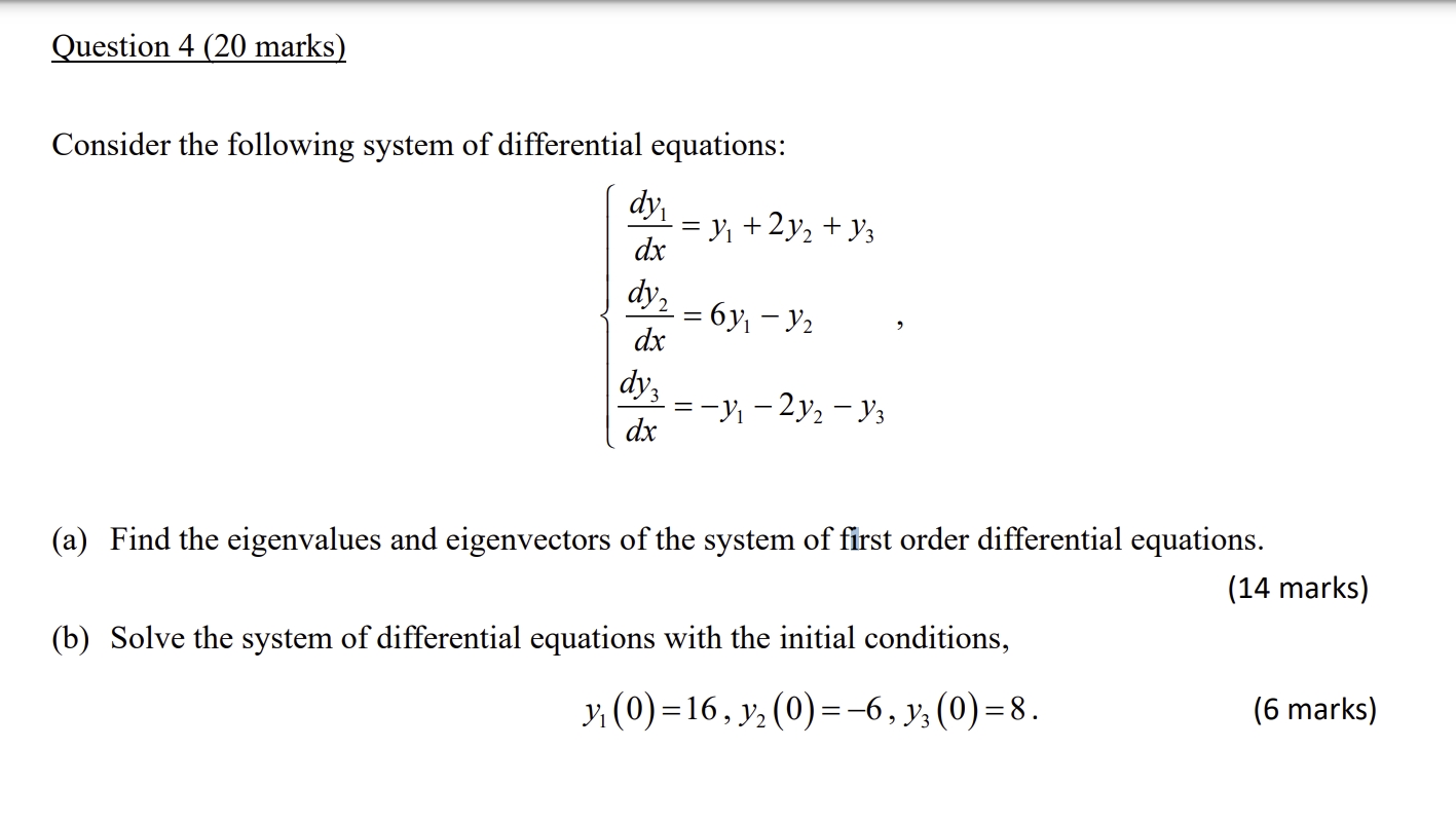 Solved Question 4 (20 marks)Consider the following system | Chegg.com Solved Question 4 (20 marks)Consider the following system | Chegg.com
