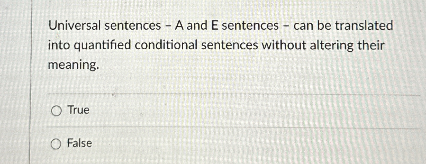 Solved Universal sentences - ﻿A and E sentences - ﻿can be | Chegg.com