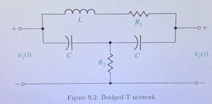 Solved A rejection network is the bridged-T network shown in | Chegg.com