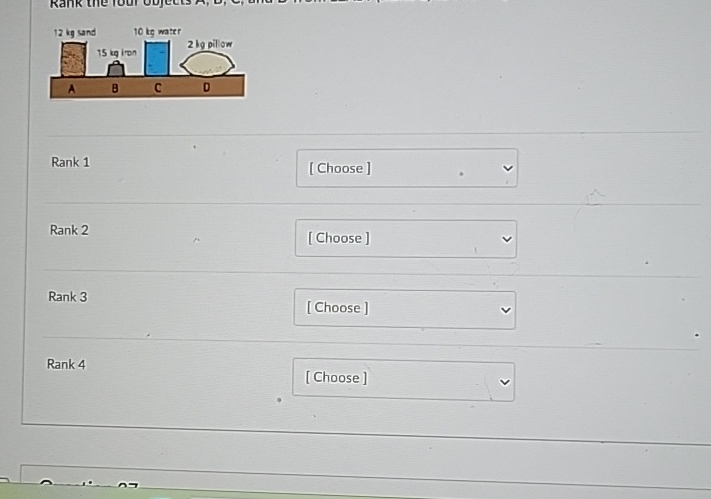 Rank 1Rank 2Rank 3Rank 4 | Chegg.com