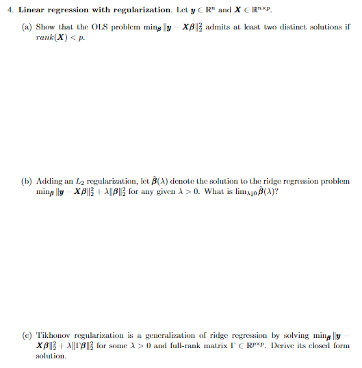 Solved Sums of squares. Given n ﻿data points | Chegg.com