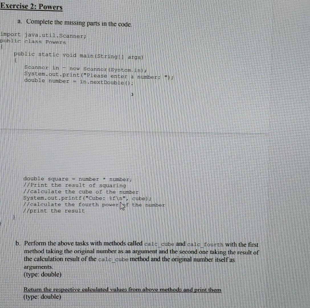 Solved a. Complete the missing parts in the code. mport | Chegg.com