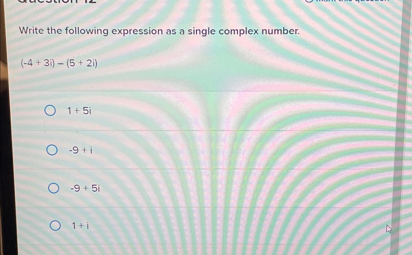 Solved Write the following expression as a single complex | Chegg.com