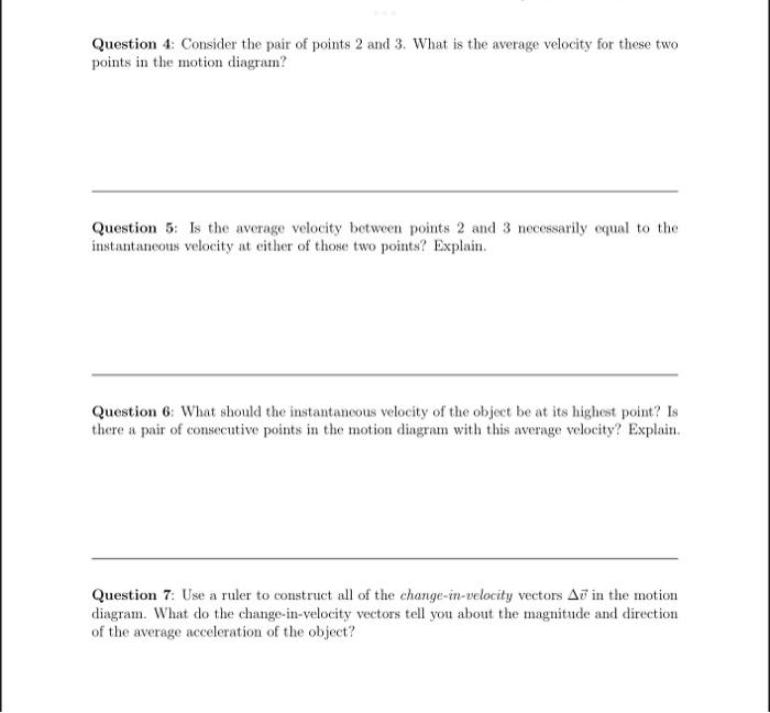 Solved The figure below shows a motion diagram for an object | Chegg.com