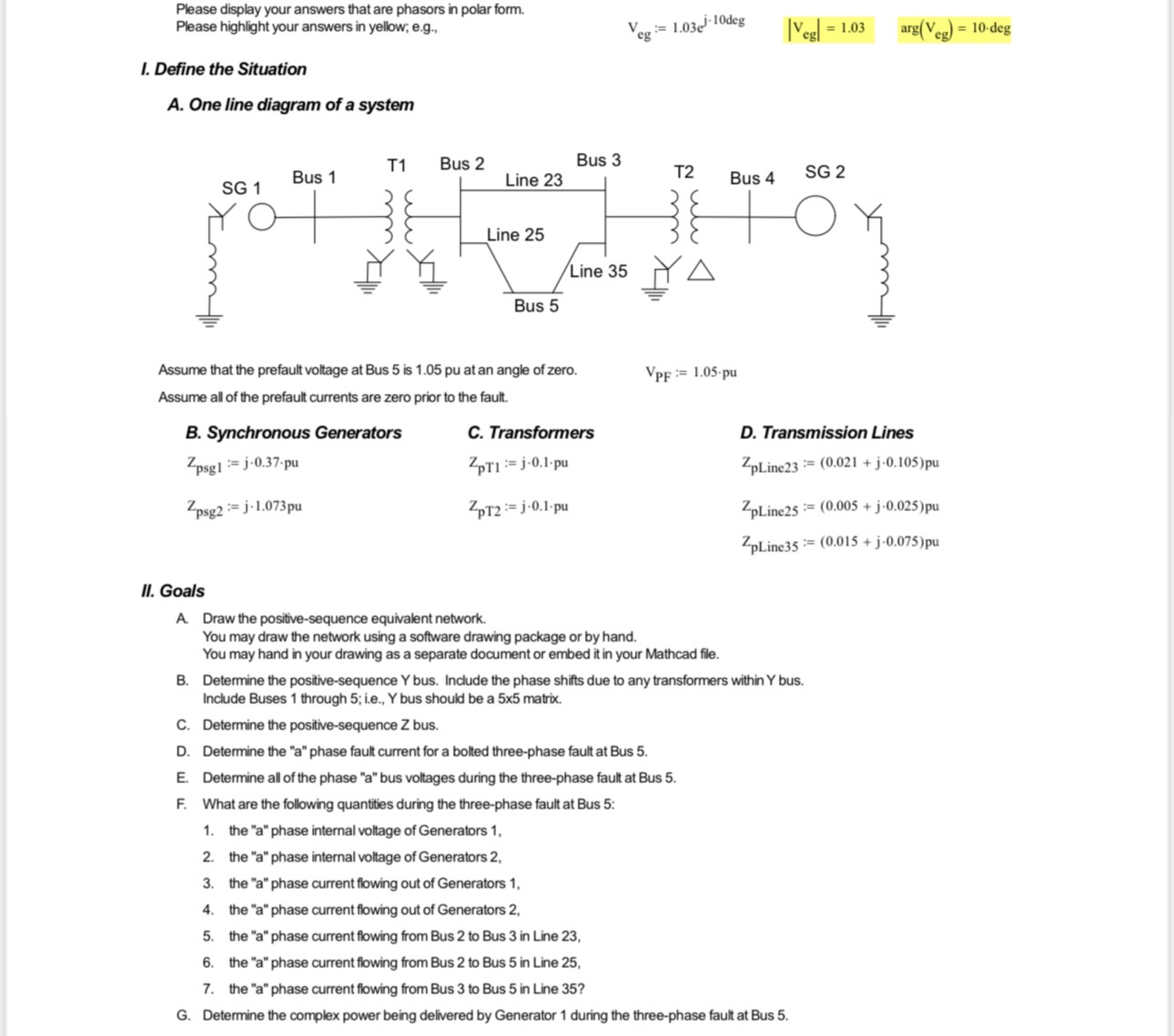 Please display your answers that are phasors in polar | Chegg.com