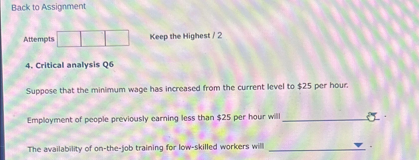 Solved Back to AssignmentAttemptsKeep the Highest ?24. | Chegg.com