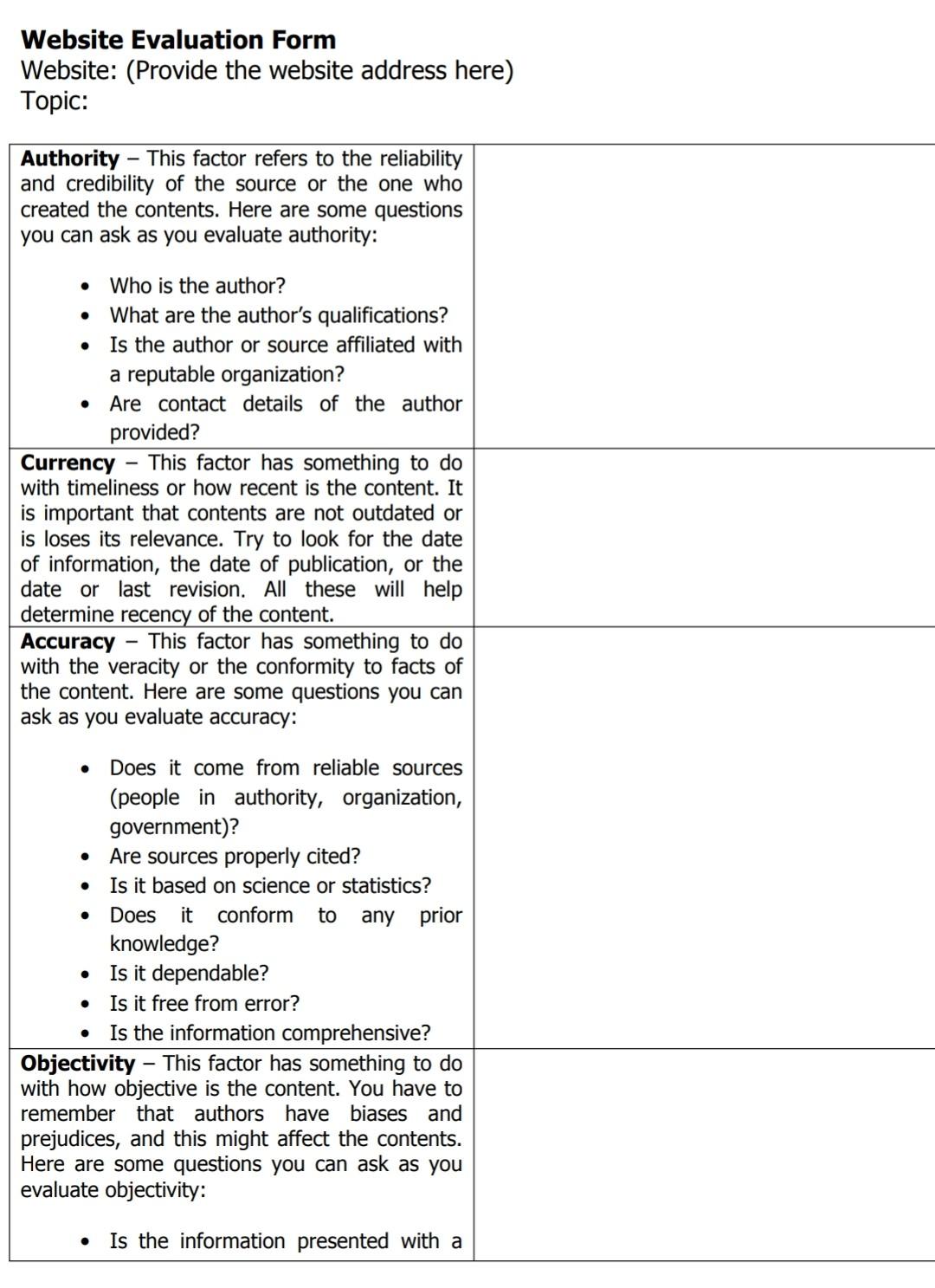Output: Evaluation form If you were writing a | Chegg.com