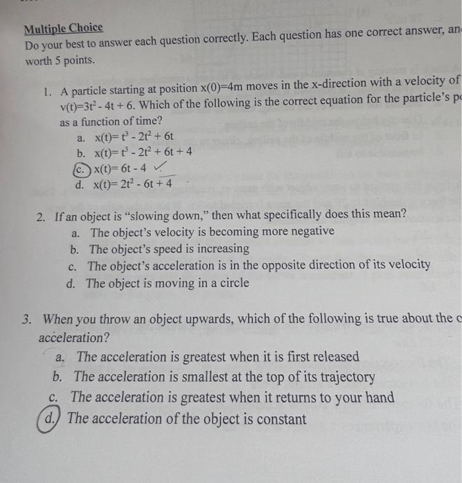 Solved Multiple Choice Do your best to answer each question | Chegg.com