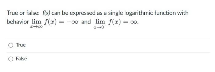 Solved True or false: f(x) can be expressed as a single | Chegg.com