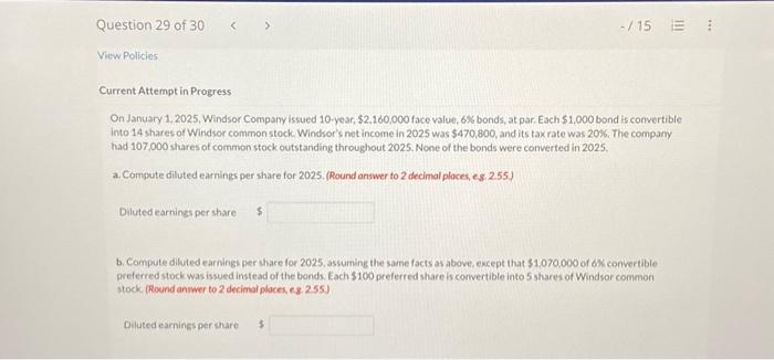 Solved On January 1,2025, Windsor Company issued 10-year, | Chegg.com