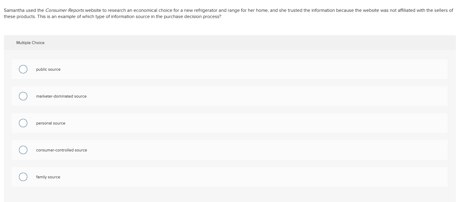 Solved these products. This is an example of which type of | Chegg.com