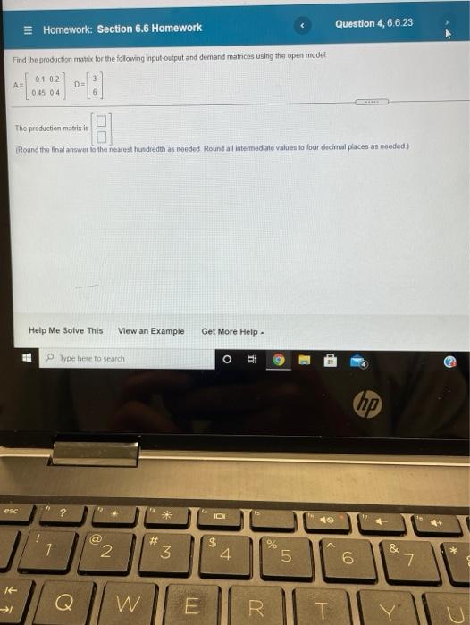 Solved Homework Section 6 6 Homework Question 4 6 6 23