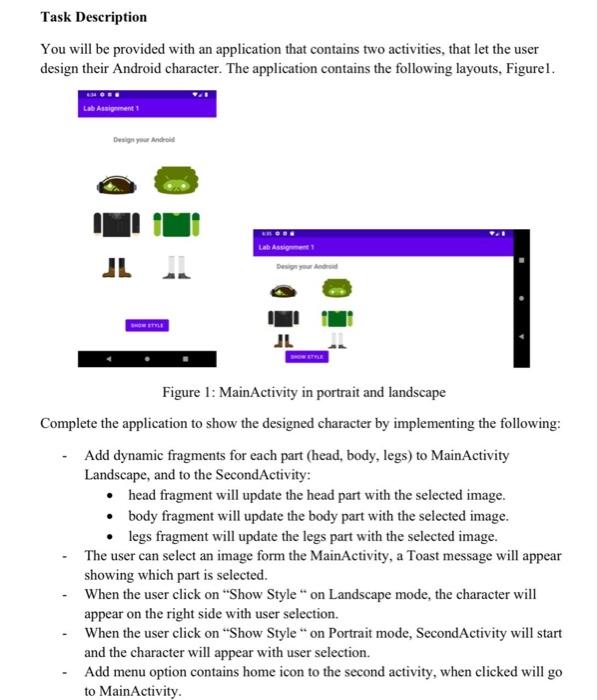 Task Description You will be provided with an | Chegg.com