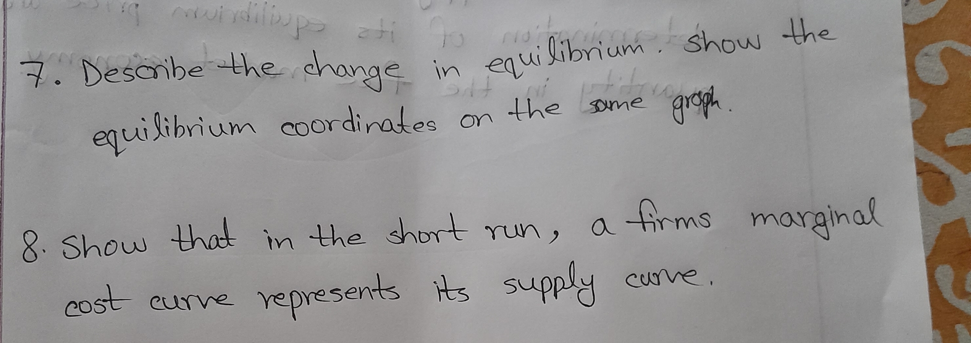 Solved draw each graph in hand written form. Describe the | Chegg.com