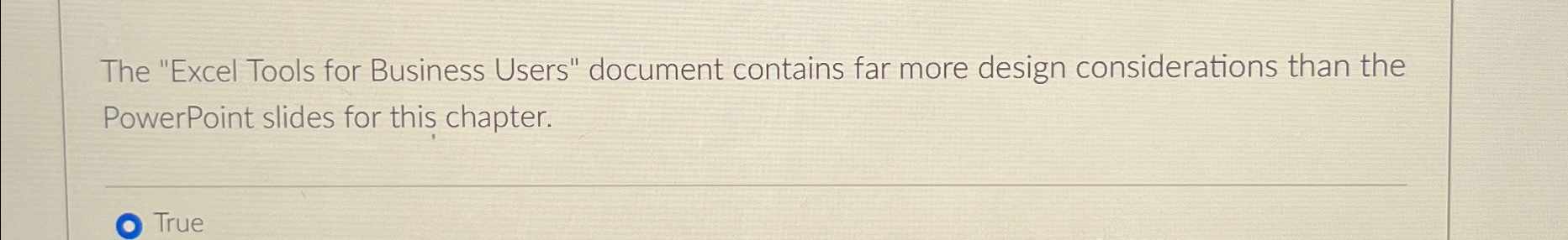 Solved The "Excel Tools for Business Users" document | Chegg.com