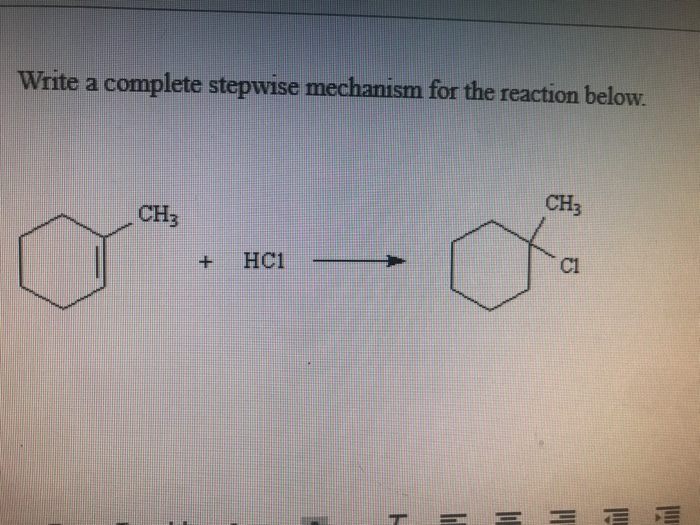 Solved Write a complete stepwise mechanism for the reaction | Chegg.com