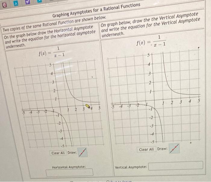 Solved Graphing Asymptotes for a Rational Functions Two | Chegg.com
