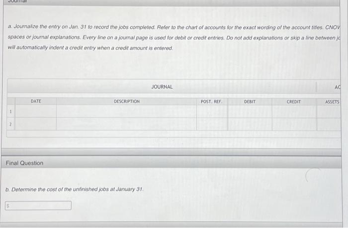 Solved CHART OF ACCOUNTS General Ledger a. Journalize | Chegg.com