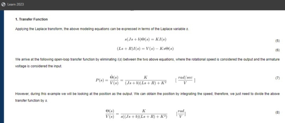 Solved Using the derived transfer function, write the | Chegg.com