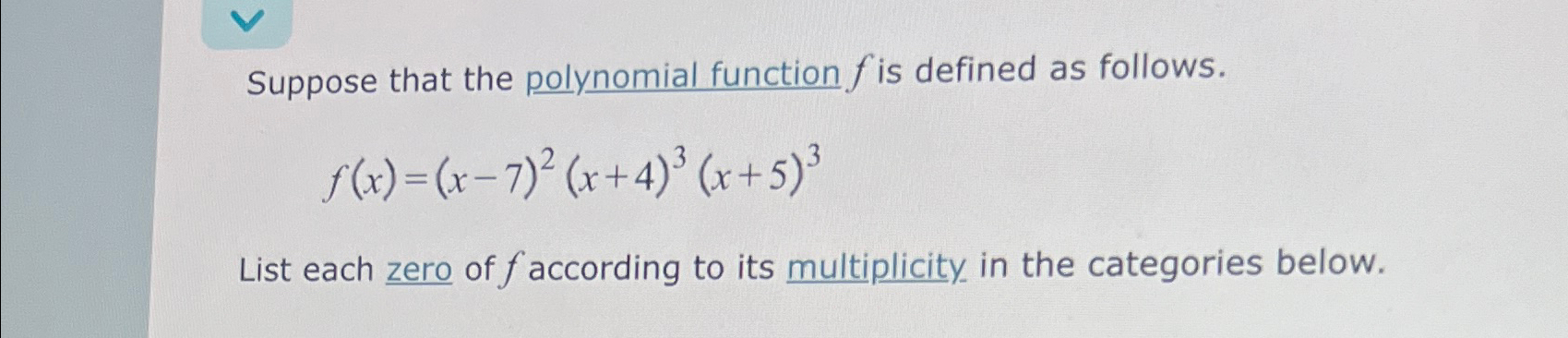 Solved Suppose that the polynomial function f ﻿is defined as | Chegg.com