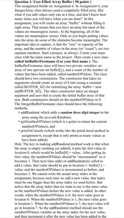 Solved JAVA programming i really need help with this | Chegg.com