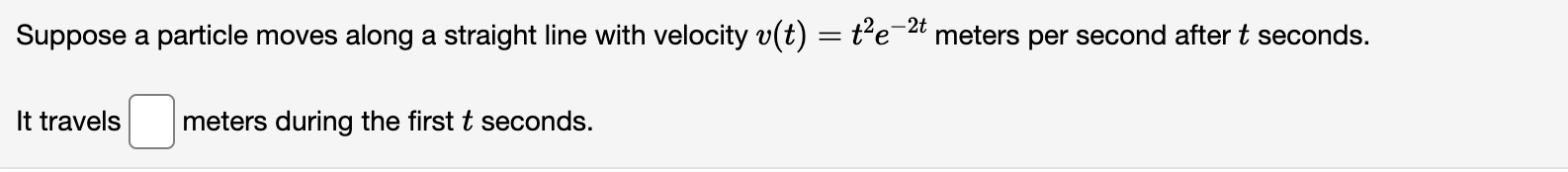 Solved Suppose a particle moves along a straight line with | Chegg.com