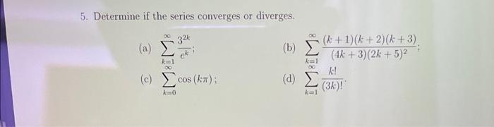 Solved 4. Find Sn, the partial sum of the first n terms, of | Chegg.com