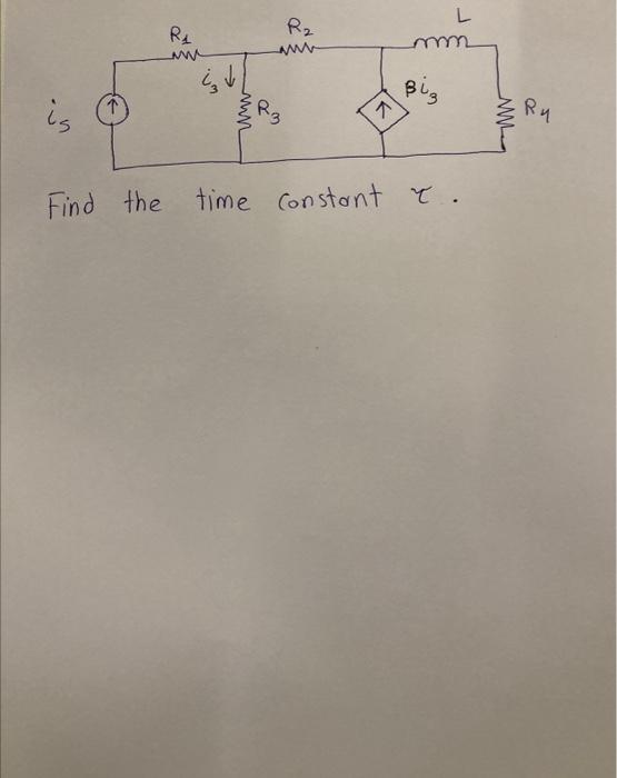 Solved Find the time constant τ. | Chegg.com Solved Find the time constant τ. | Chegg.com