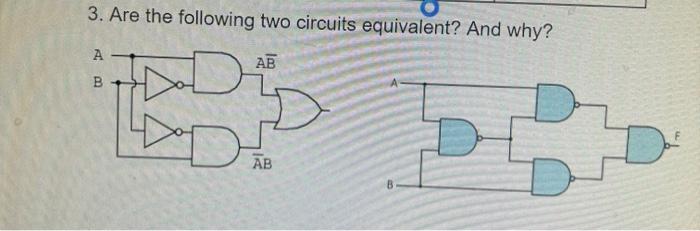 Solved 3. Are the following two circuits equivalent? And | Chegg.com