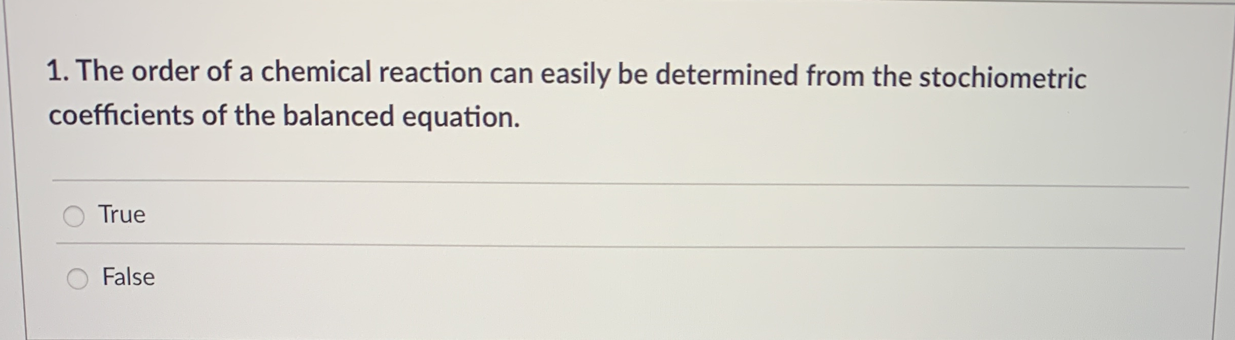 Solved The order of a chemical reaction can easily be | Chegg.com