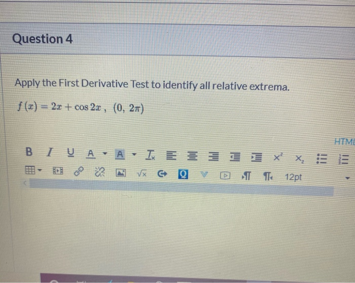 Solved Apply the First Derivative Test to identify all | Chegg.com