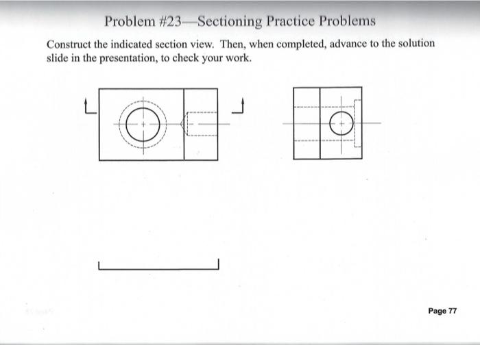 Solved Problem #23Sectioning Practice Problems Construct the | Chegg.com