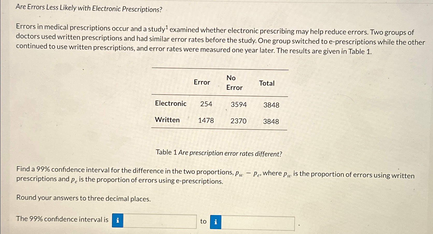 Solved Are Errors Less Likely with Electronic | Chegg.com