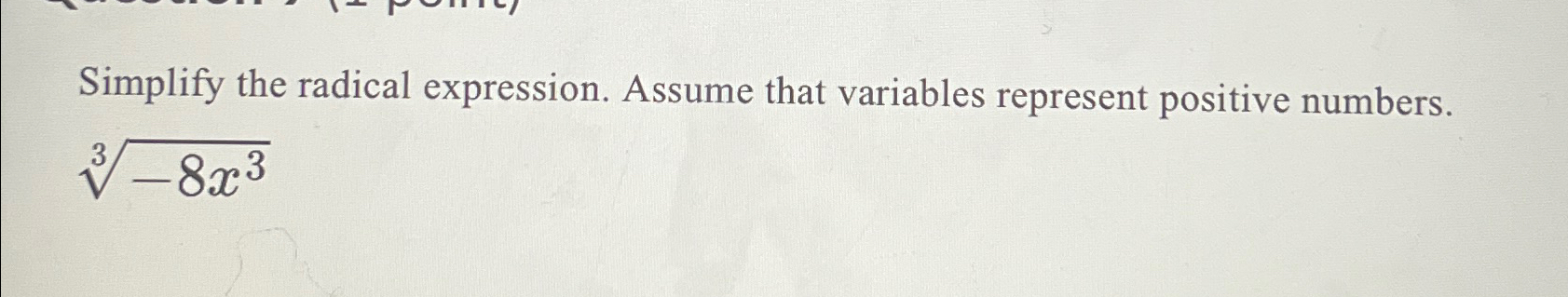 Solved Simplify the radical expression. Assume that | Chegg.com