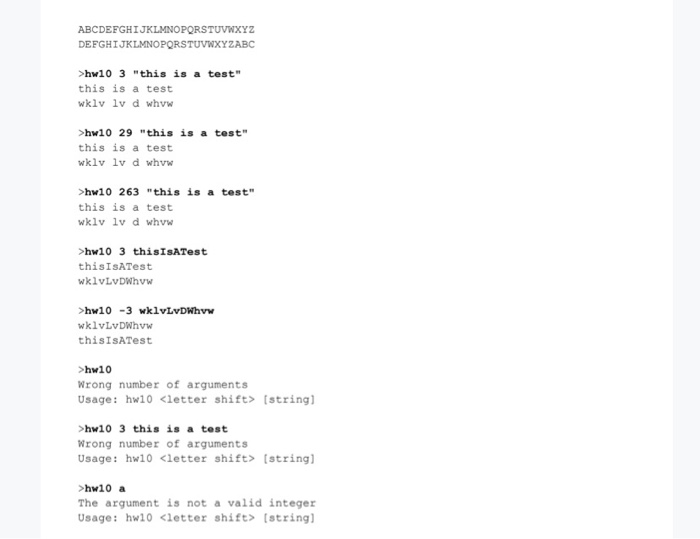 Solved Caesar Cipher: The Caesar Cipher is a simple shift | Chegg.com