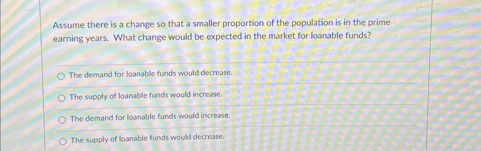 Solved Assume there is a change so that a smaller proportion | Chegg.com
