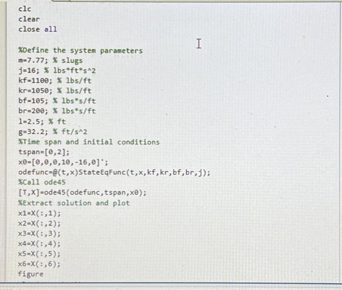 Solved Please help me fix my MatLab code!if youre familiar | Chegg.com