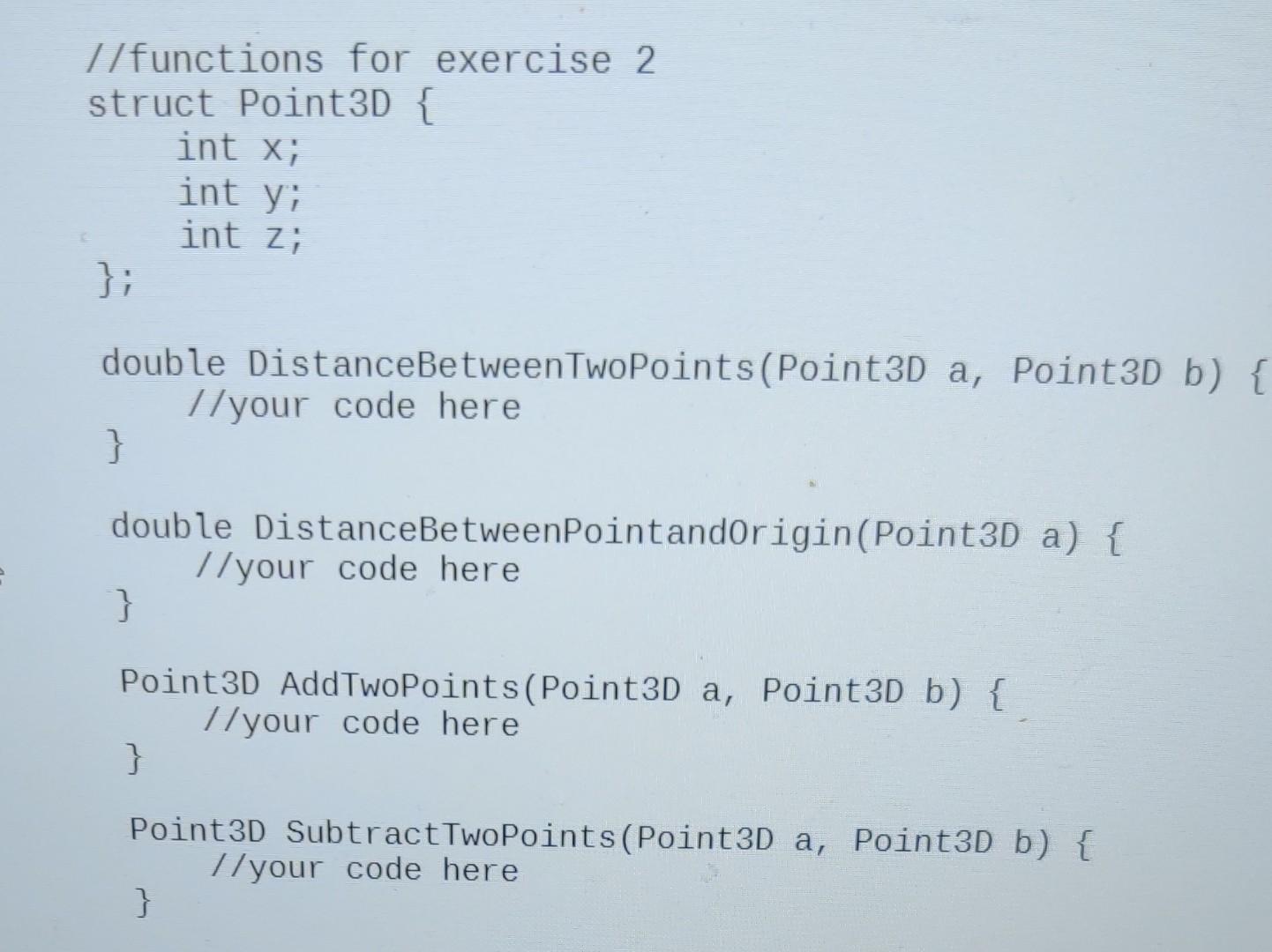 Solved We consider a 3D space where points are defined by | Chegg.com