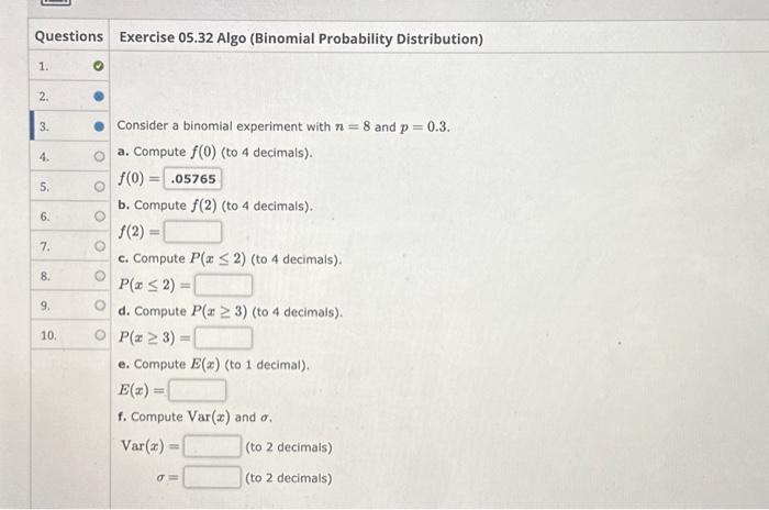 Solved Assignment: Chapter 5 Assignment Questions Exercise | Chegg.com