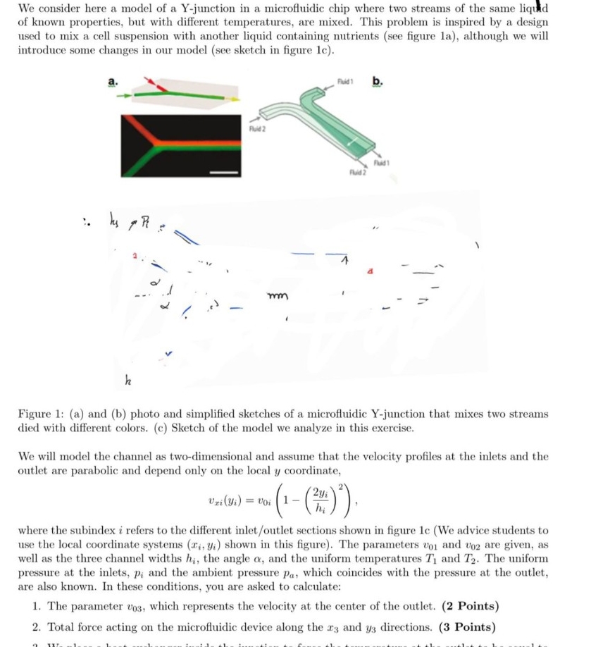 Solved We consider here a model of a Y-junction in a | Chegg.com