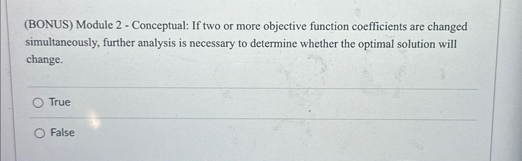 Solved (BONUS) ﻿Module 2 - ﻿Conceptual: If two or more | Chegg.com
